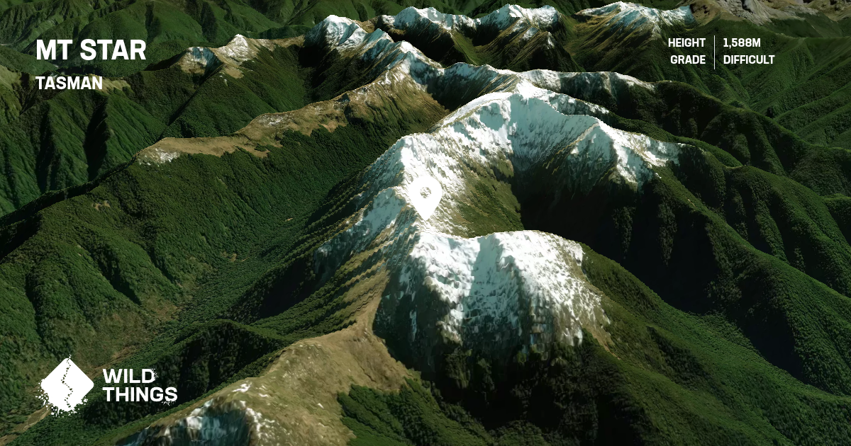 Mt Star, Tasman, New Zealand - Peak Directory - Wild Things