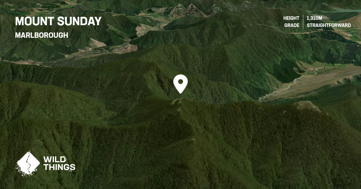Mount Sunday, Marlborough, New Zealand - Peak Directory - Wild Things