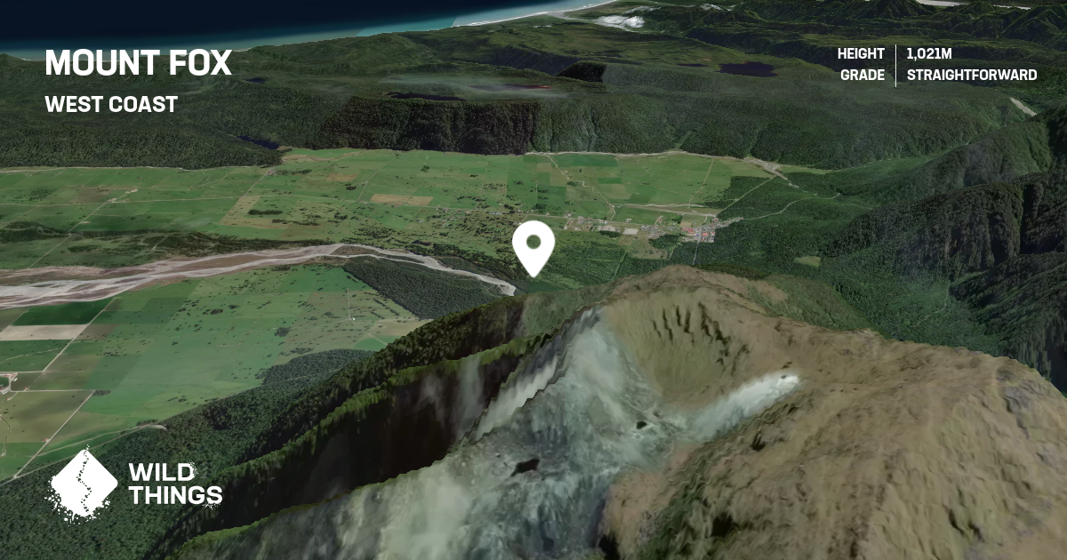 Mount Fox, West Coast, New Zealand - Peak Directory - Wild Things