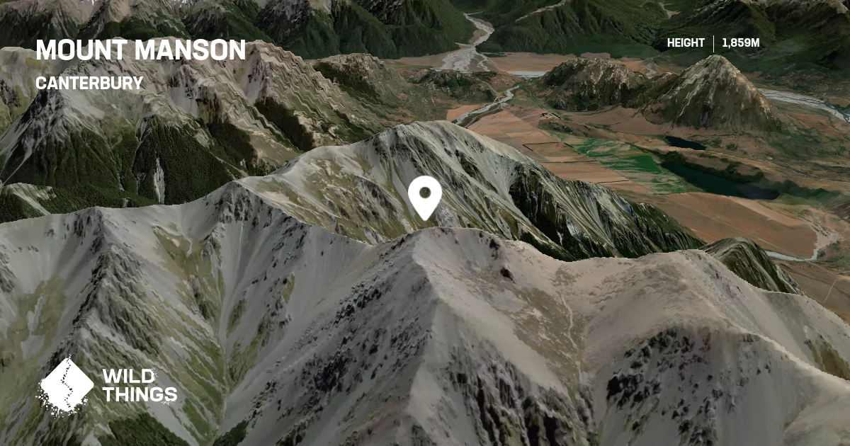 Mount Manson, Canterbury, New Zealand - Peak Directory - Wild Things