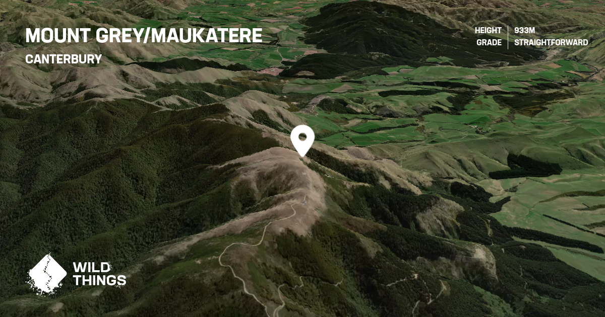 Mount Grey/Maukatere, Canterbury, New Zealand - Peak Directory - Wild ...