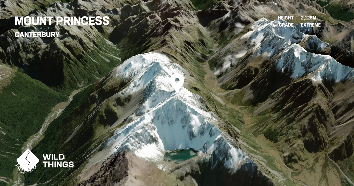 Mount Princess, Canterbury, New Zealand - Peak Directory - Wild Things
