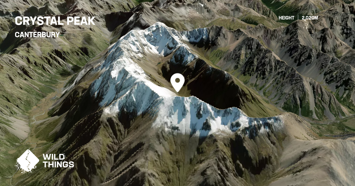 Crystal Peak, Canterbury, New Zealand - Peak Directory - Wild Things