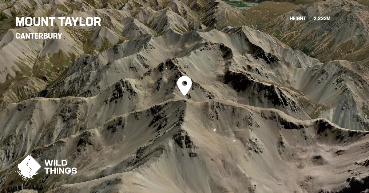 Mount Taylor, Canterbury, New Zealand - Peak Directory - Wild Things
