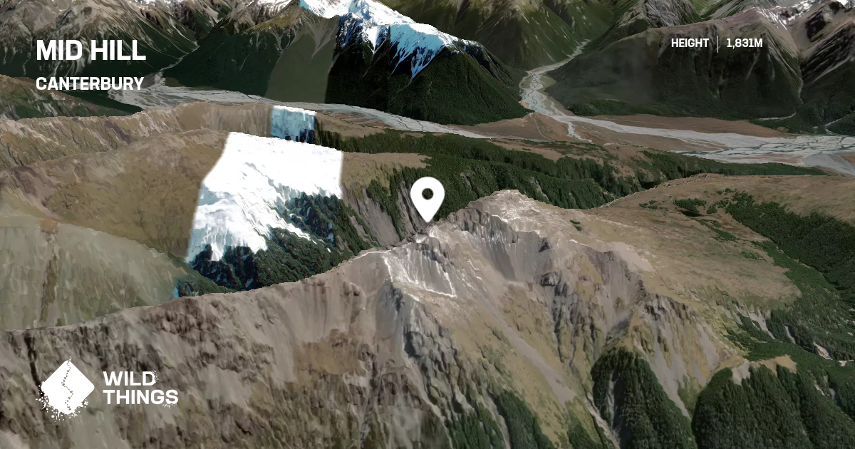 Mid Hill, Canterbury, New Zealand - Peak Directory - Wild Things