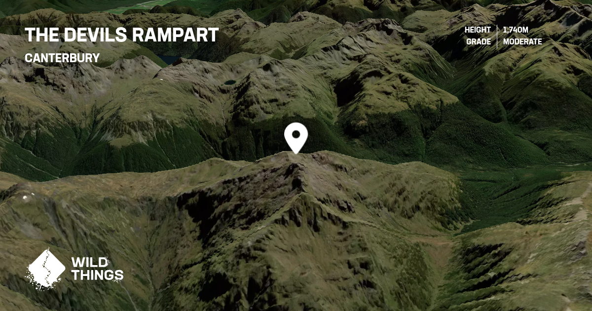 The Devils Rampart, Canterbury, New Zealand - Peak Directory - Wild Things