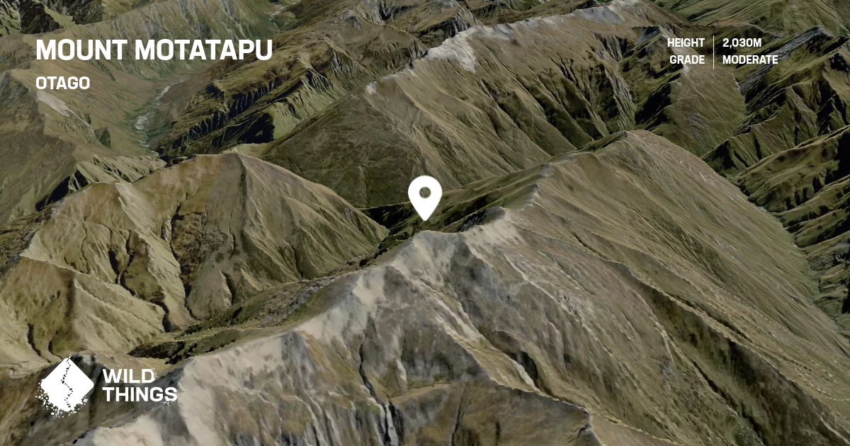 Mount Motatapu, Otago, New Zealand - Peak Directory - Wild Things
