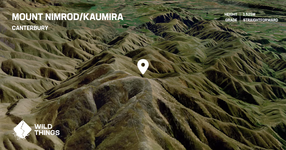 Mount Nimrod/Kaumira, Canterbury, New Zealand - Peak Directory - Wild ...