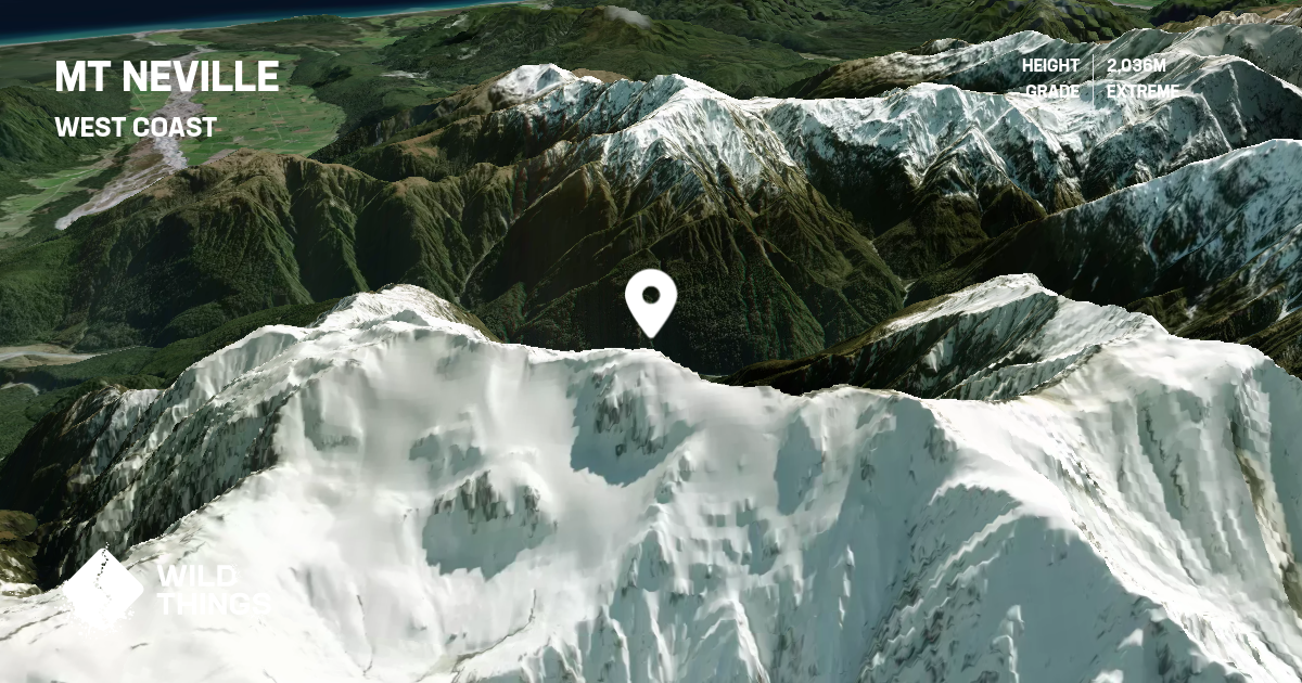 Mt Neville, West Coast, New Zealand - Peak Directory - Wild Things