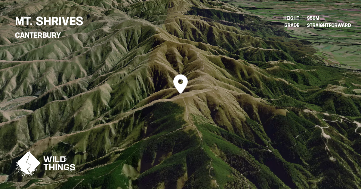Mt. Shrives, Canterbury, New Zealand - Peak Directory - Wild Things