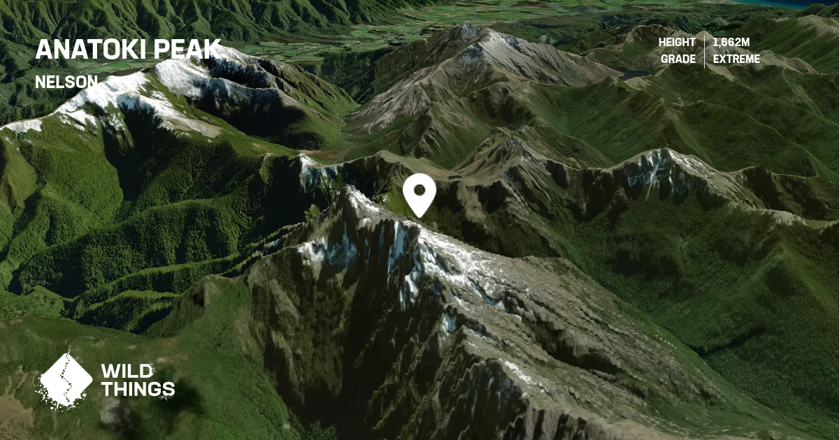 Anatoki Peak, Nelson, New Zealand - Peak Directory - Wild Things