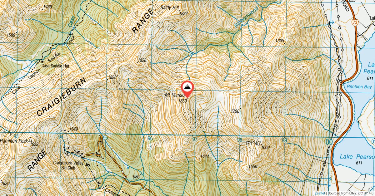 Mount Manson, Canterbury - Peak Directory - Wild Things