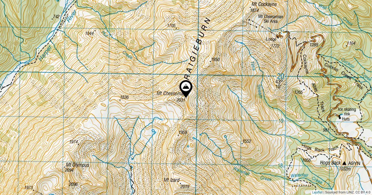 Mount Cheeseman, Canterbury - Peak Directory - Wild Things
