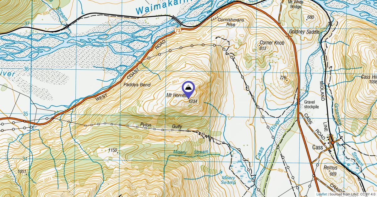 Mount Horrible - Cass, Canterbury - Peak Directory - Wild Things