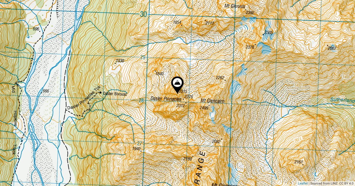 Dasler Pinnacles, Canterbury - Peak Directory - Wild Things