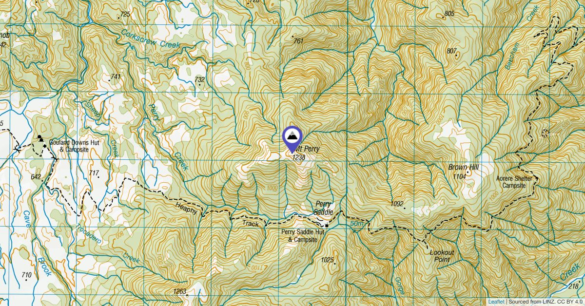 Mt Perry, Tasman - Peak Directory - Wild Things