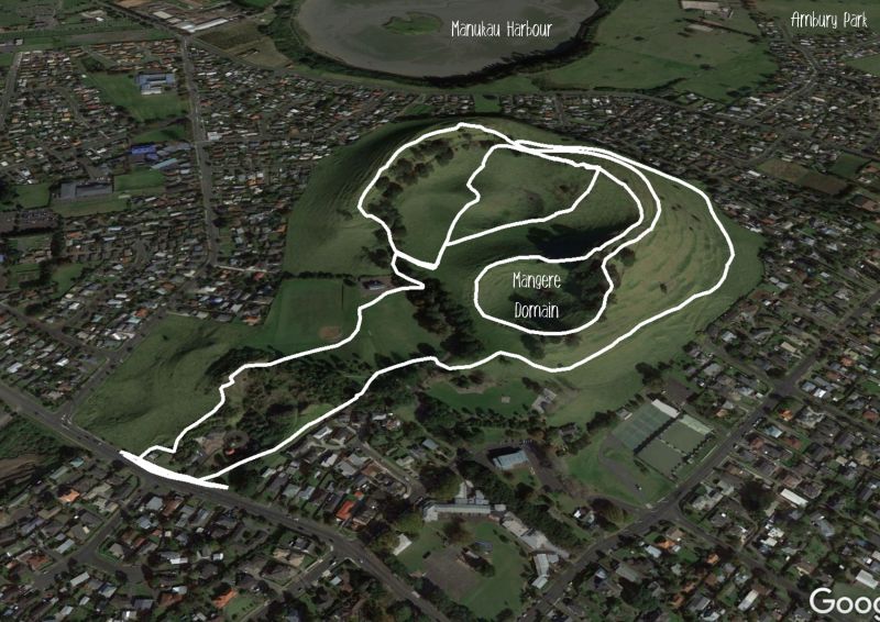 Mangere Mountain Crater loop, Auckland - Trail Run Directory - Wild Things