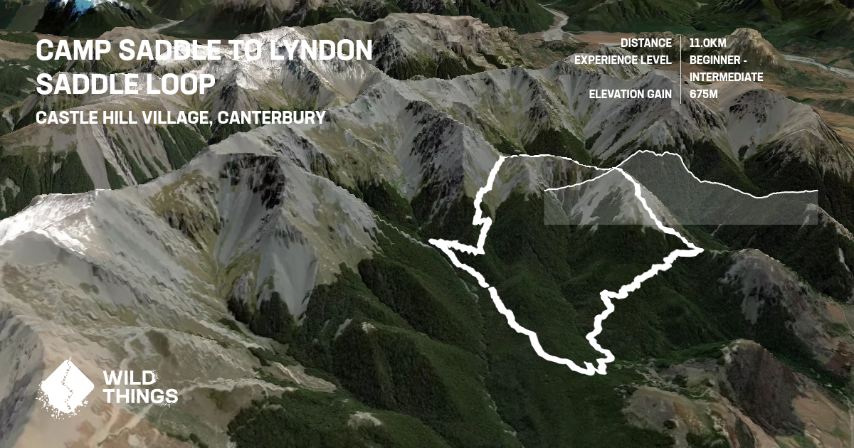 Camp Saddle to Lyndon Saddle Loop, Canterbury, New Zealand - Trail ...