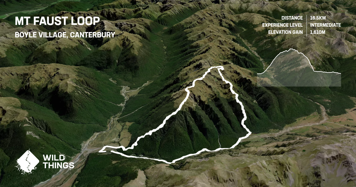 Mt Faust Loop, Canterbury, New Zealand - Trail Running Directory - Wild Things