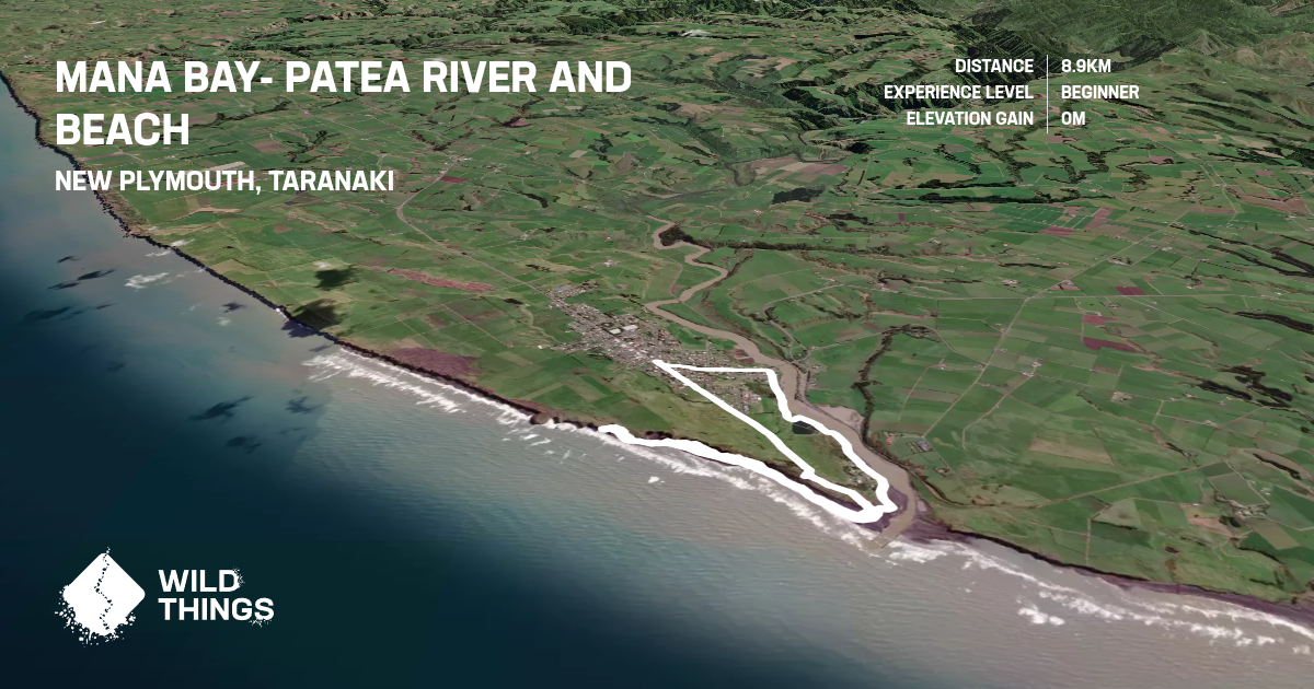 Mana Bay- Patea river and beach, Taranaki, New Zealand - Trail Running ...