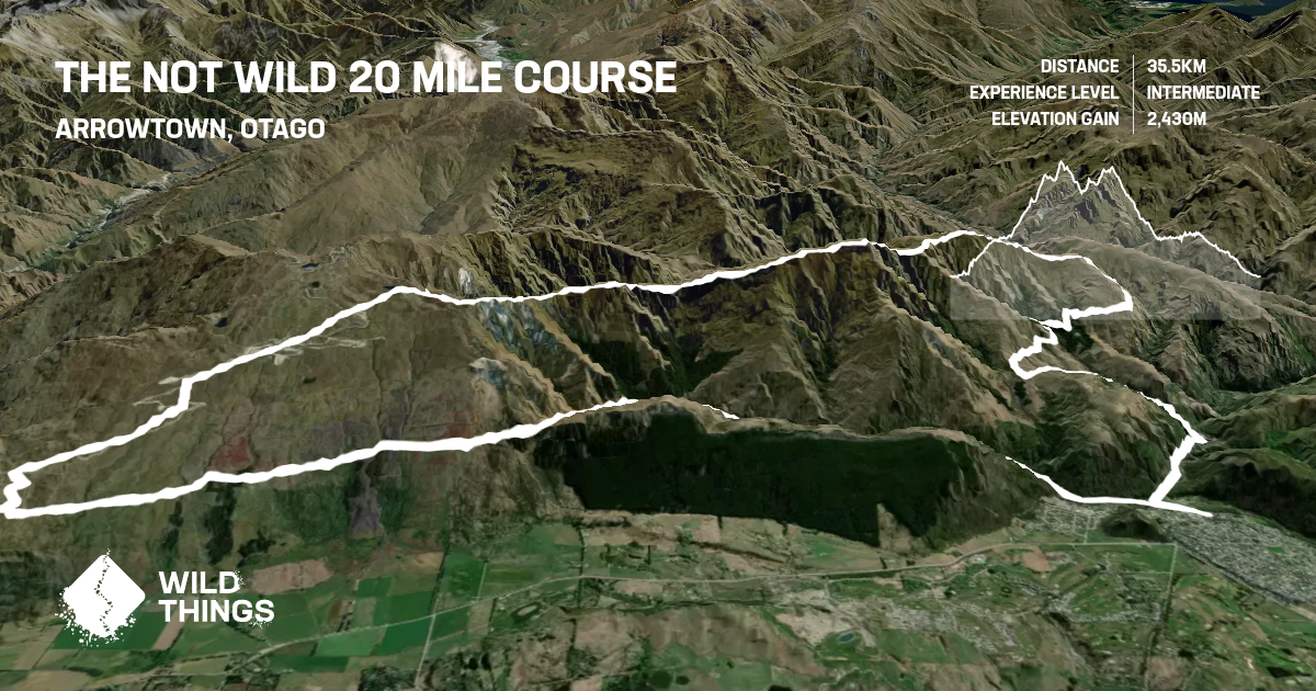 The Not WILD 20 Mile Course, Otago, New Zealand - Trail Running ...