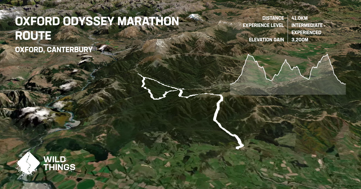 Oxford Odyssey Marathon Route, Canterbury, New Zealand - Trail Running ...