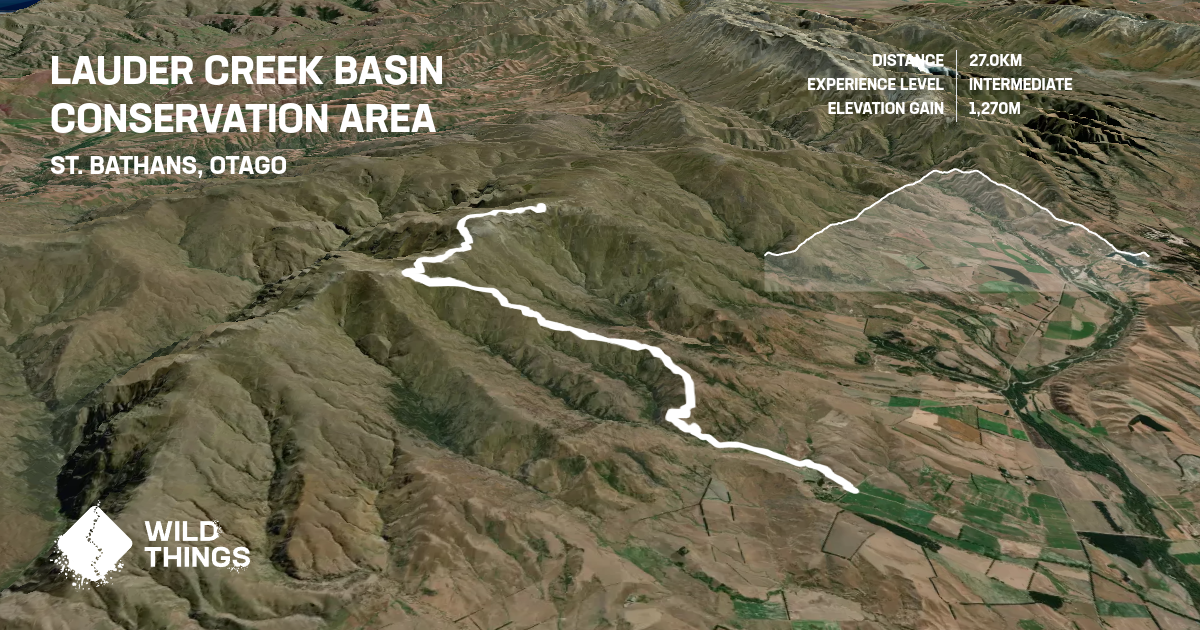 Lauder Creek Basin Conservation Area, Otago, New Zealand - Trail ...