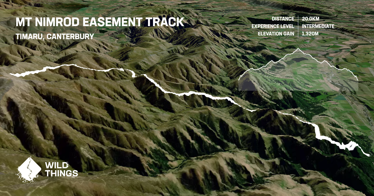 Mt Nimrod Easement Track, Canterbury, New Zealand - Trail Running ...