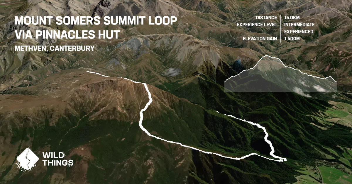 Mount Somers Summit Loop via Pinnacles Hut, Canterbury, New Zealand ...