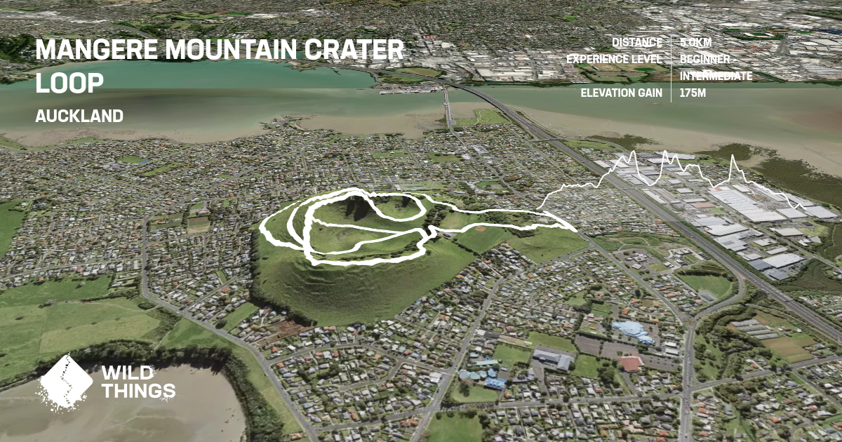 Mangere Mountain Crater loop, Auckland, New Zealand - Trail Running ...