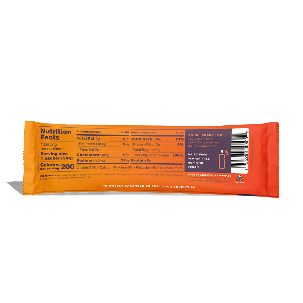 Tailwind Endurance Fuel Mandarin Orange - Non-Caffeinated - Wild Things